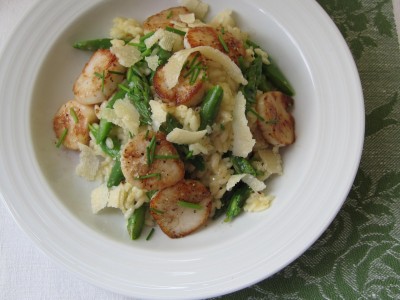 Risotto with Spring Asparagus and Scallops | Betty Rosbottom
